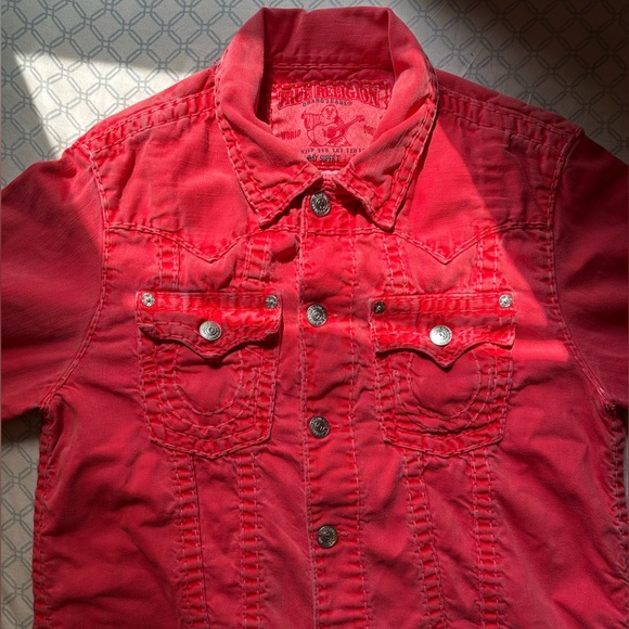 True Religion | Jackets & Coats | Red True Religion Setjean Jacket And ...